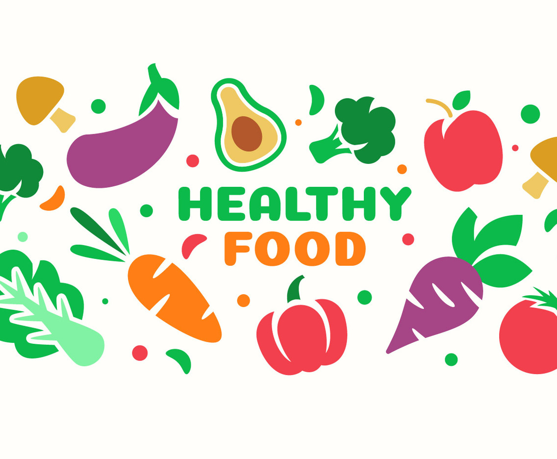 Healthy Food Vector Vector Art & Graphics | freevector.com
