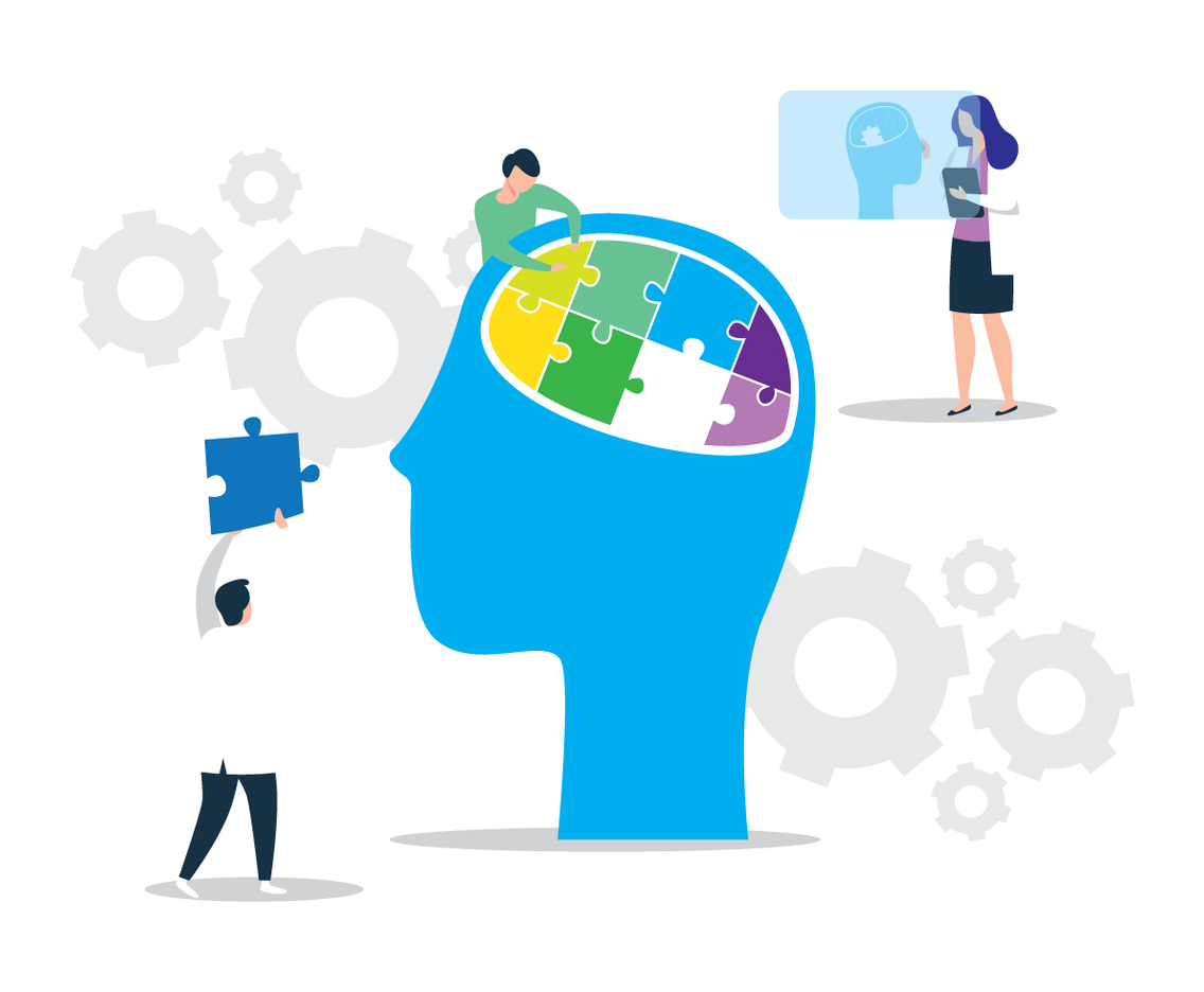 Brain Puzzle Vector Art & Graphics | freevector.com