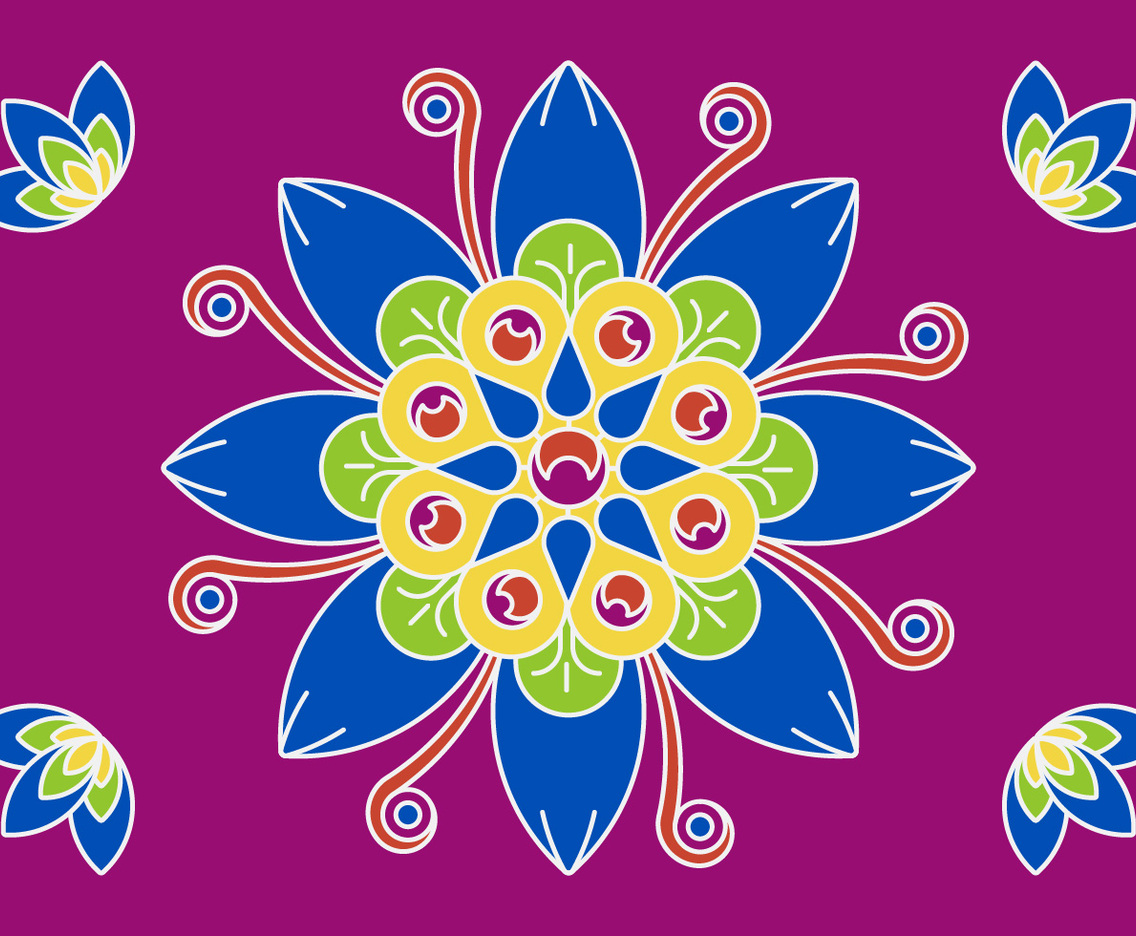 Kolam Vector Art & Graphics | freevector.com