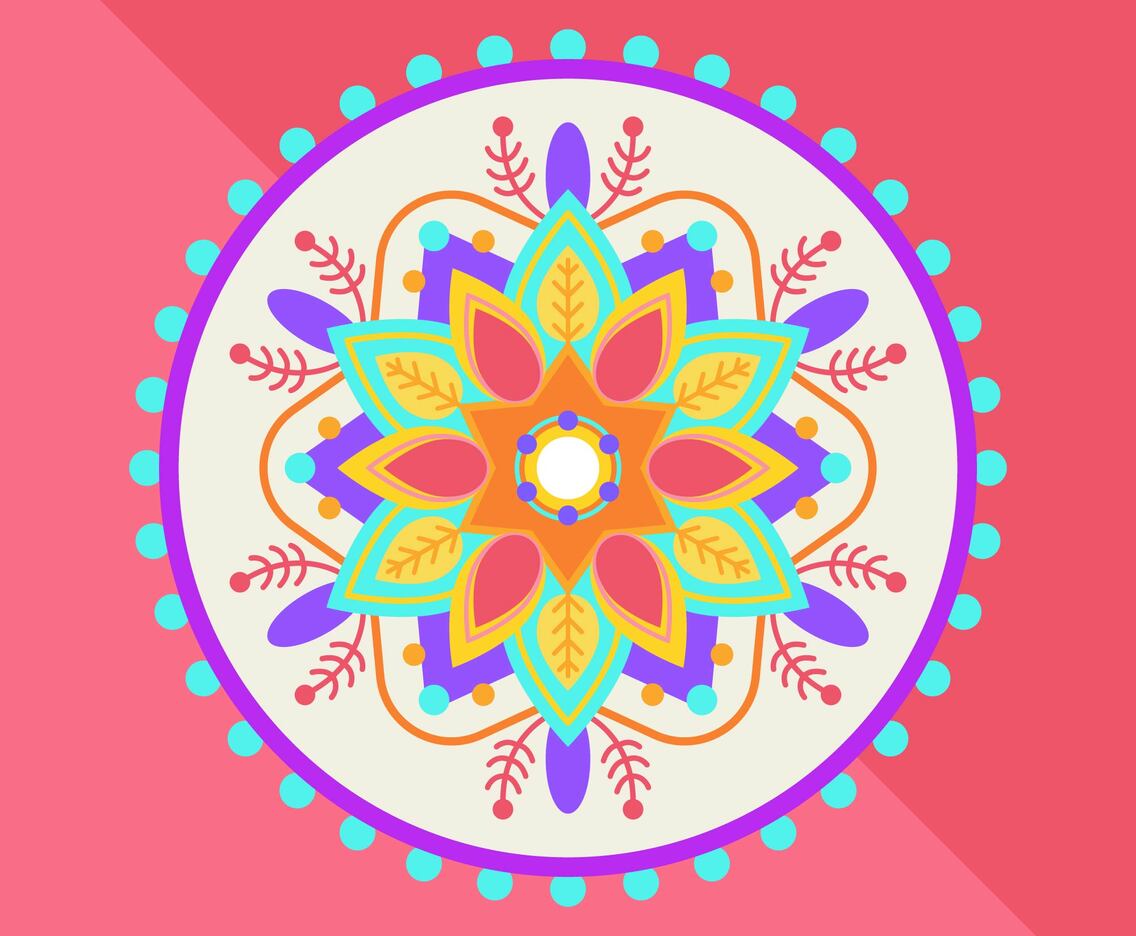 Kolam Vector Vector Art & Graphics | freevector.com
