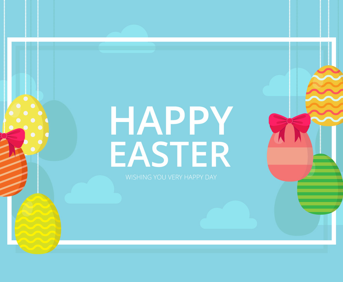 Easter Backdground. Happy Easter. Vector Art & Graphics | freevector.com